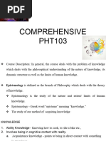 Theory of Knowledge Vocabulary | PDF | Rationalism | Empiricism