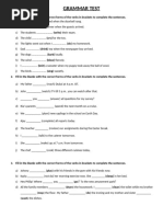 English Test Level A2 PDF | PDF | Linguistics | Grammar