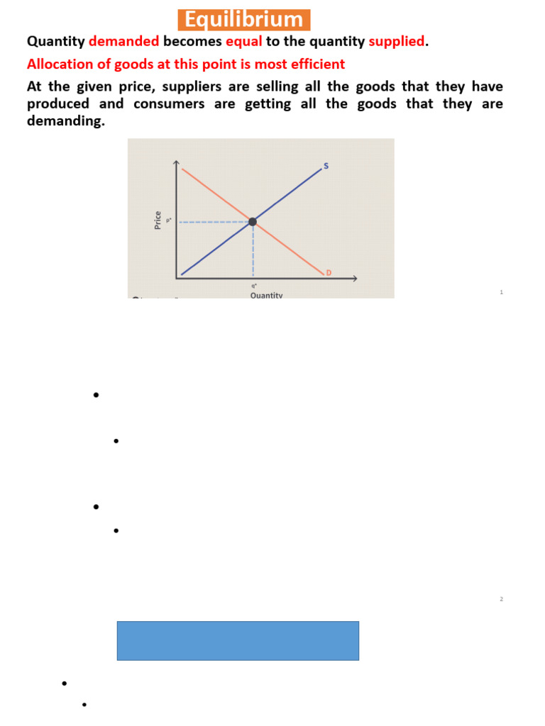 Equilibrium, Surpluses and Shortages | PDF | Economic Equilibrium ...