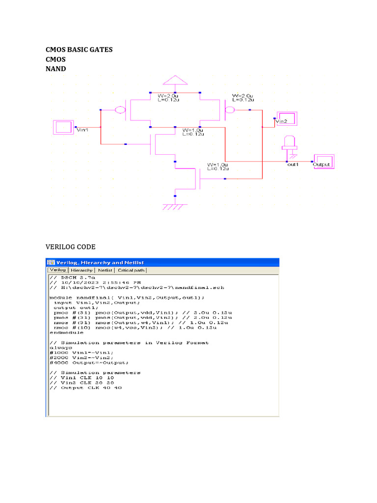 Microwind Output | PDF