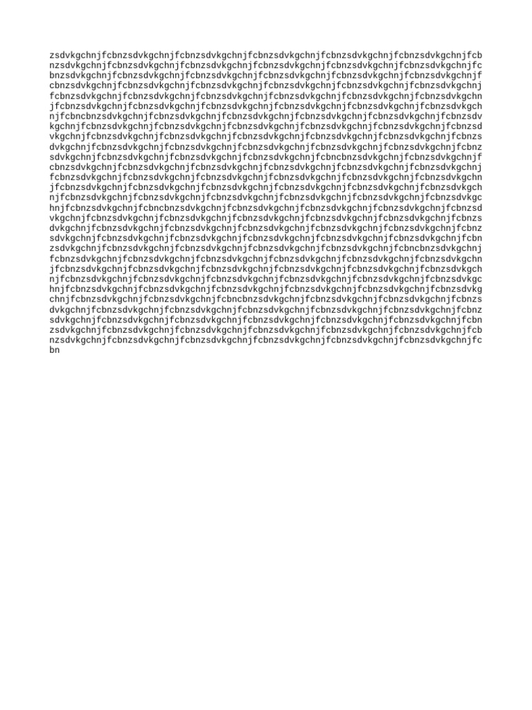 Nonsensical Text Block | PDF