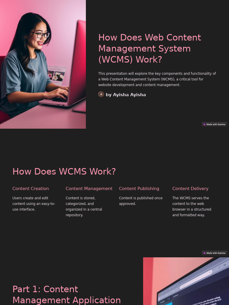 How Does Web Content Management System WCMS Work | PDF