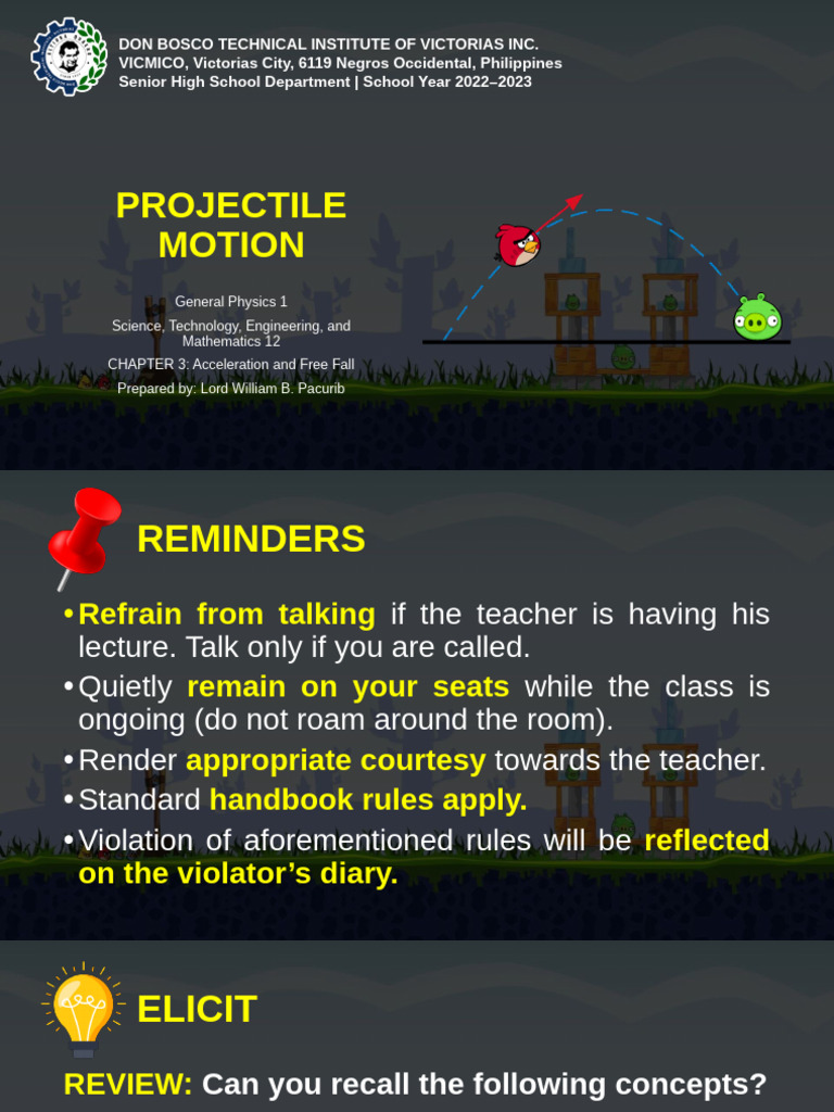 11. PROJECTILE MOTION | PDF | Projectiles | Kinematics