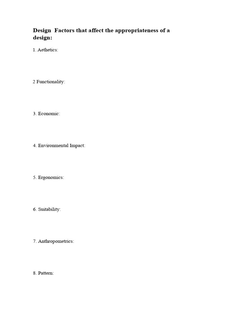 Jan 24th 2025 - 5EEET - Design Analysis - Factors Affecting ...