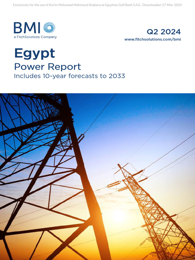 Fitch Egypt Power Report - 2024-02-09 | PDF | Renewable Energy ...