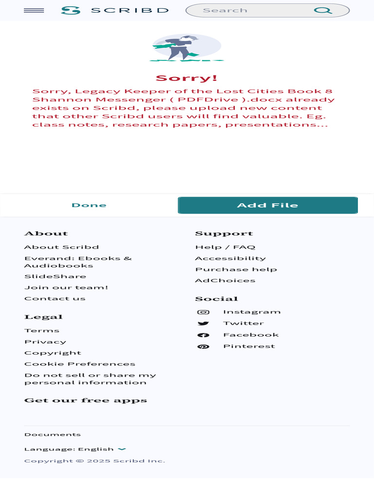 Screenshot of Scribd | PDF