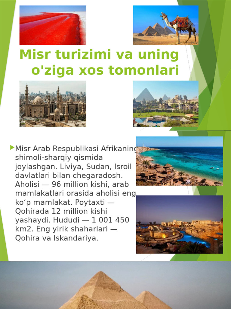 Misr Turizimi Va Uning o'Ziga Xos Tomonlari | PDF