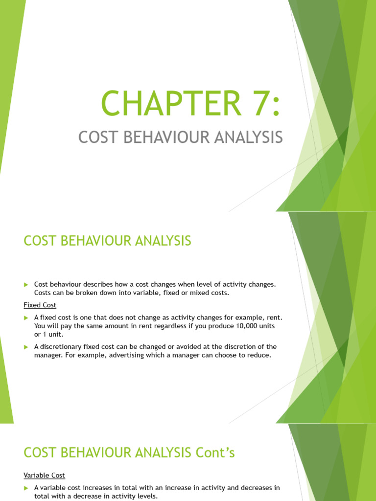 Chapter 7 - Cost Behaviour Analysis | PDF | Coefficient Of Determination | Linear Regression