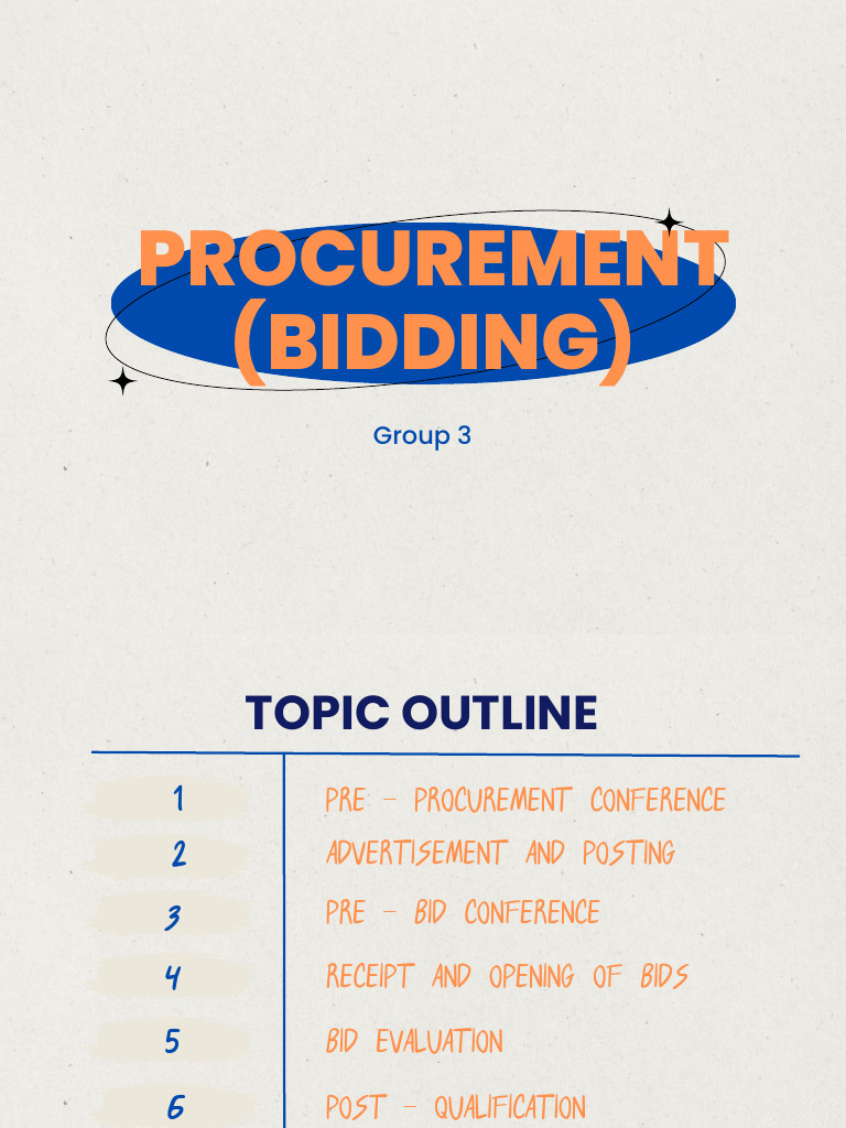 Bidding Process in Procurement Overview | PDF