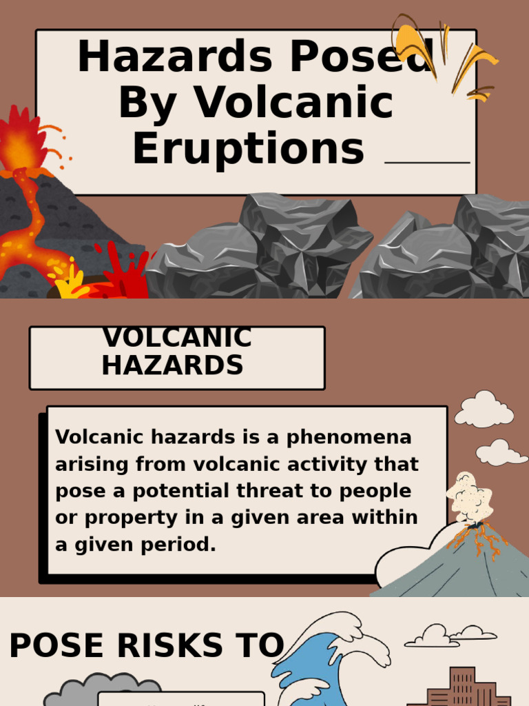 Hazard Posed by Volcanic Eruptions | PDF | Volcano | Types Of Volcanic ...