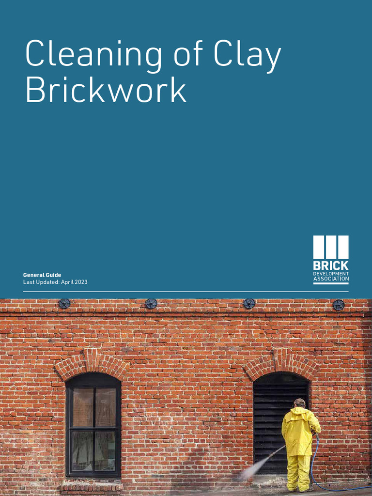 Cleaning of Brickwork General Guide 2023.f1678701607 | PDF | Lime (Material) | Paint