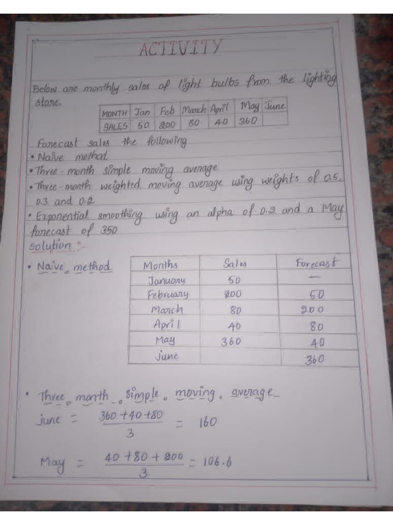 OM activity-1 | PDF | Lean Manufacturing | Inventory