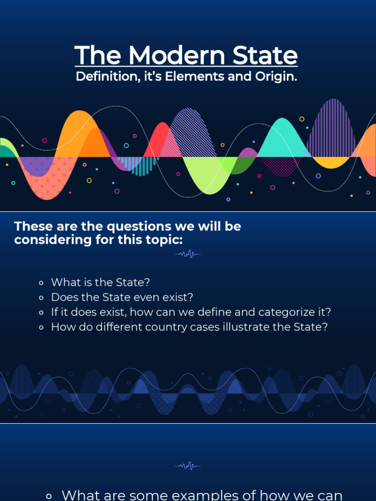 Understanding the Modern State: Definition & Elements | PDF ...