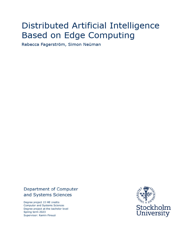 FULLTEXT01 | PDF | Internet Of Things | Machine Learning