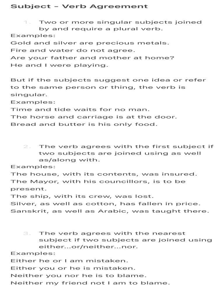 Grammar Note 1 | PDF