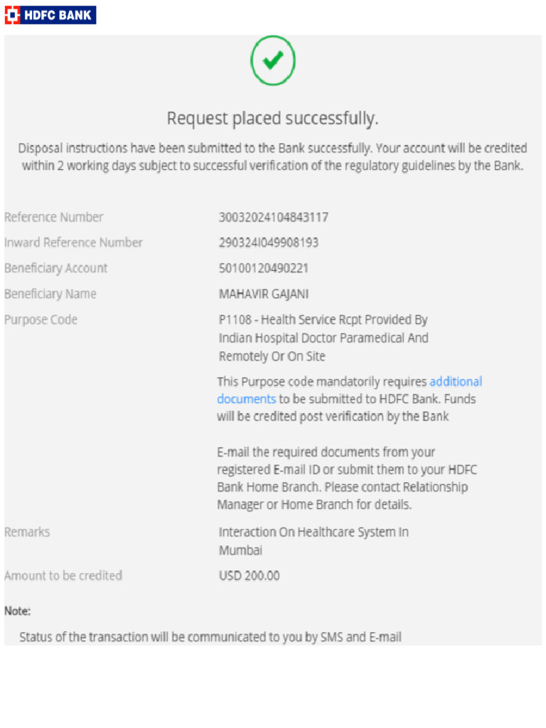 Foreign Inward Remittance 30-03-24 10.50 | PDF