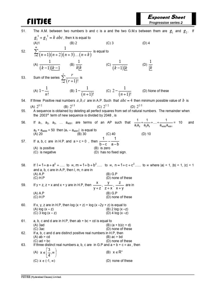 progression series -2 | PDF | Number Theory | Numbers