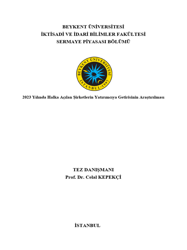 Tez - Kopyası | PDF