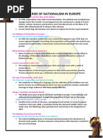 Mind Map Rise of Nationalism in Europe | PDF | Nationalism | Europe