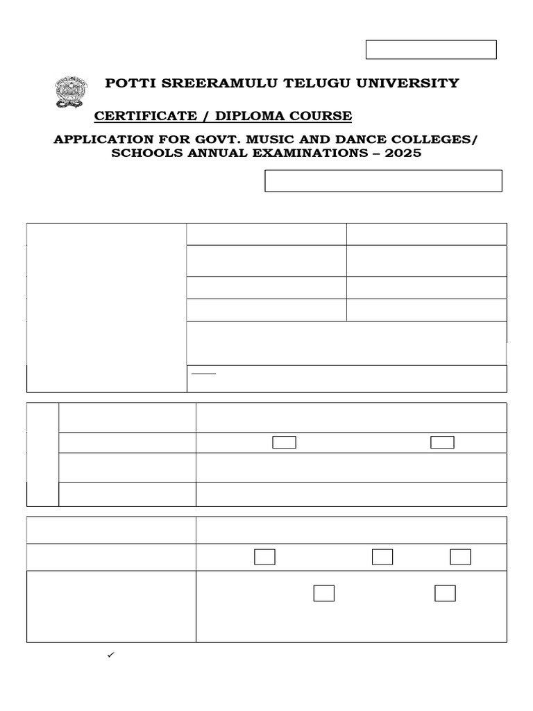 Music College Application 2025 | PDF