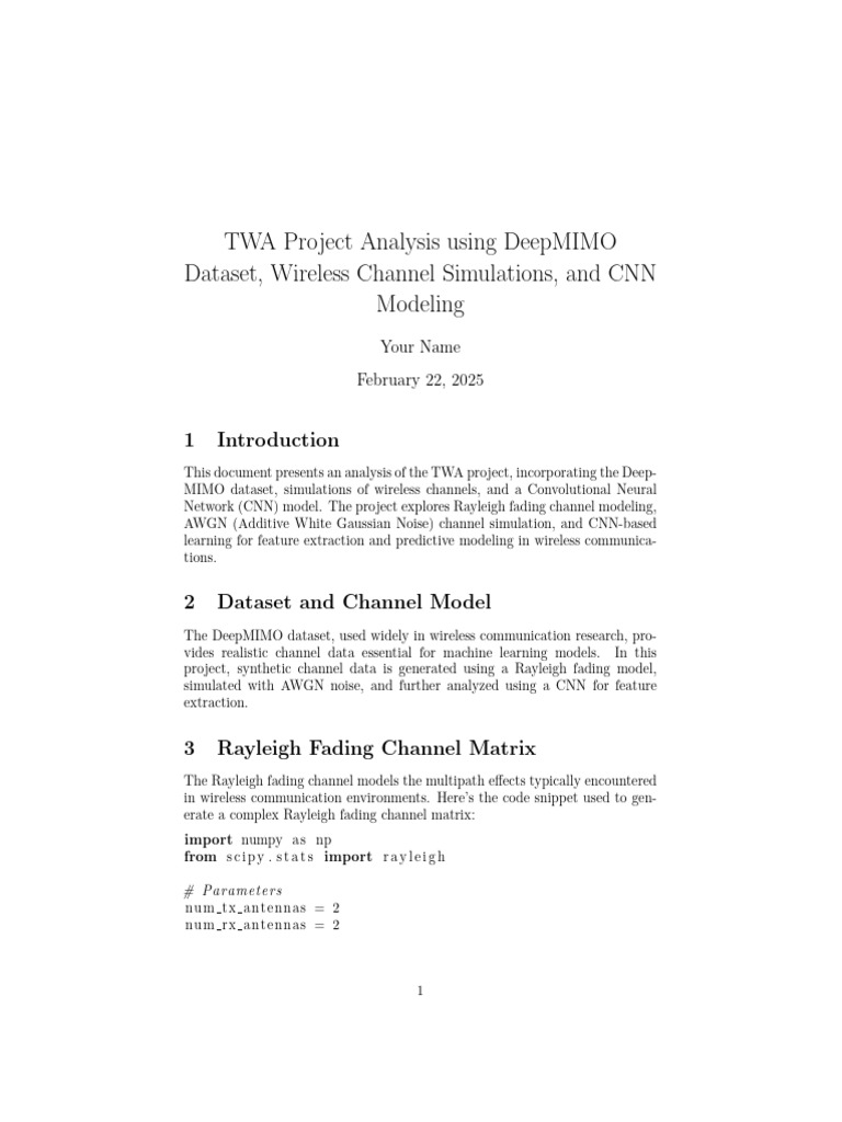 TWA_Project | PDF | Applied Mathematics | Telecommunications Engineering