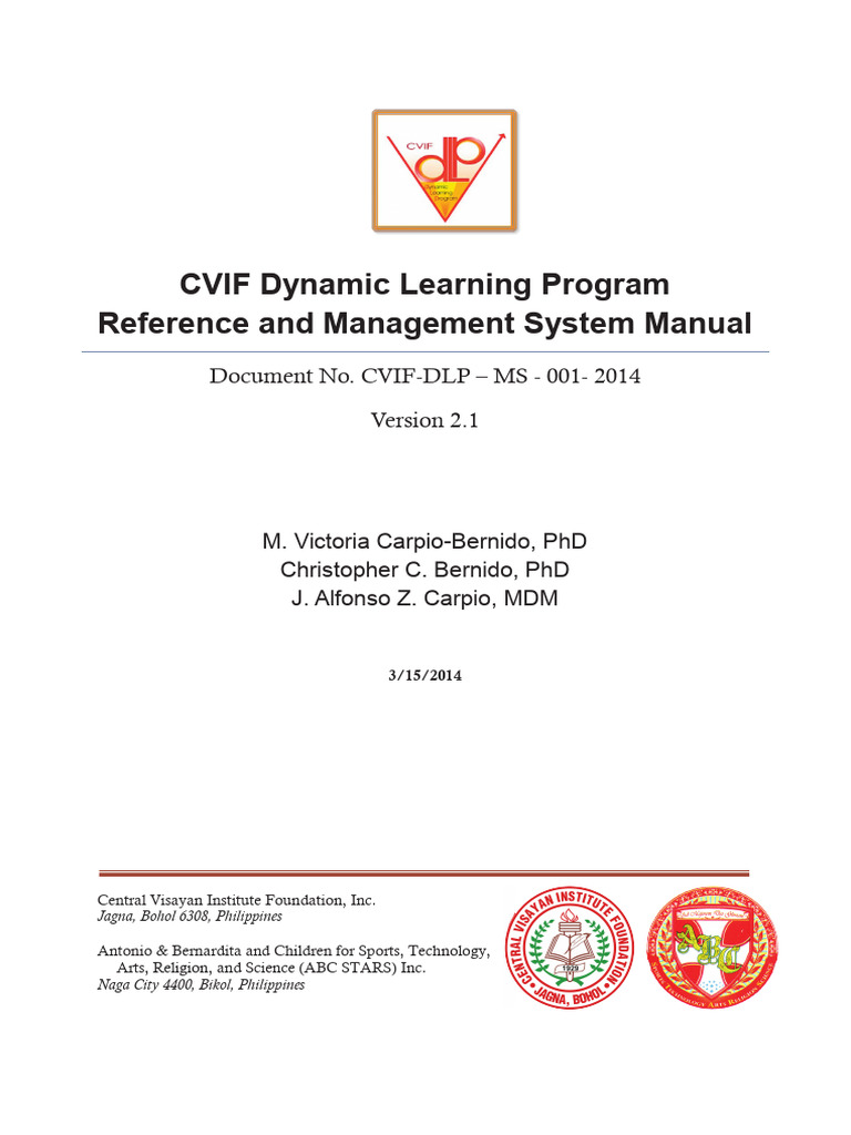 Cvif DLP Manual Inside Final v2 | PDF | Science | Learning