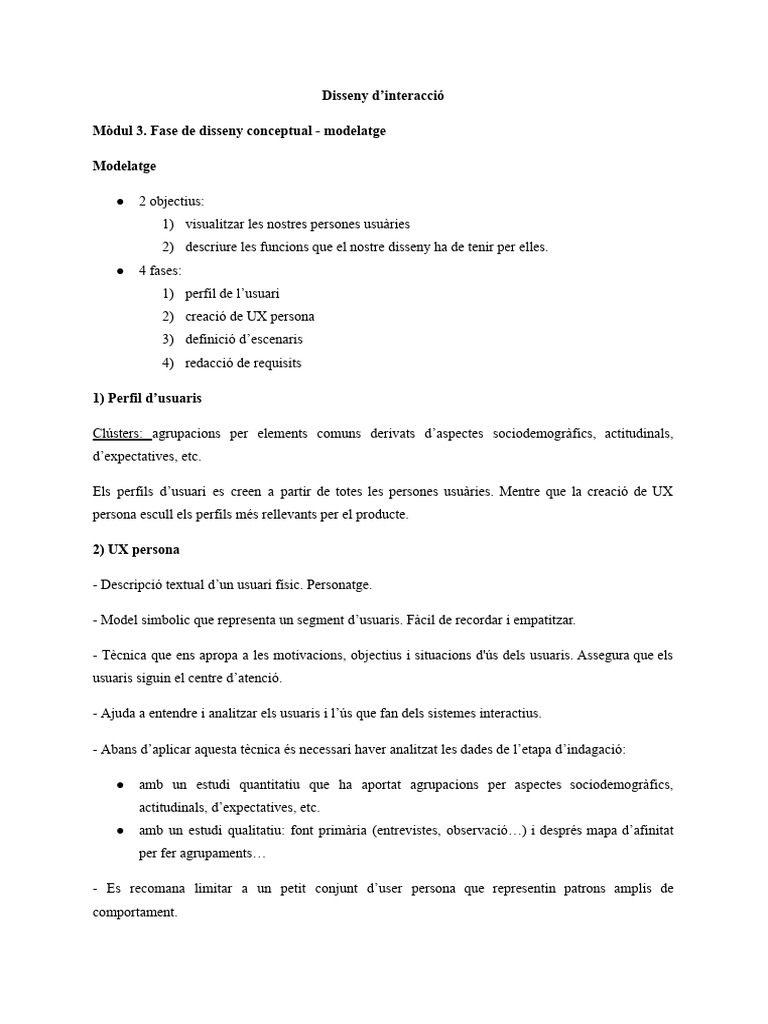 Mòdul 3-Disseny D'interacció | PDF