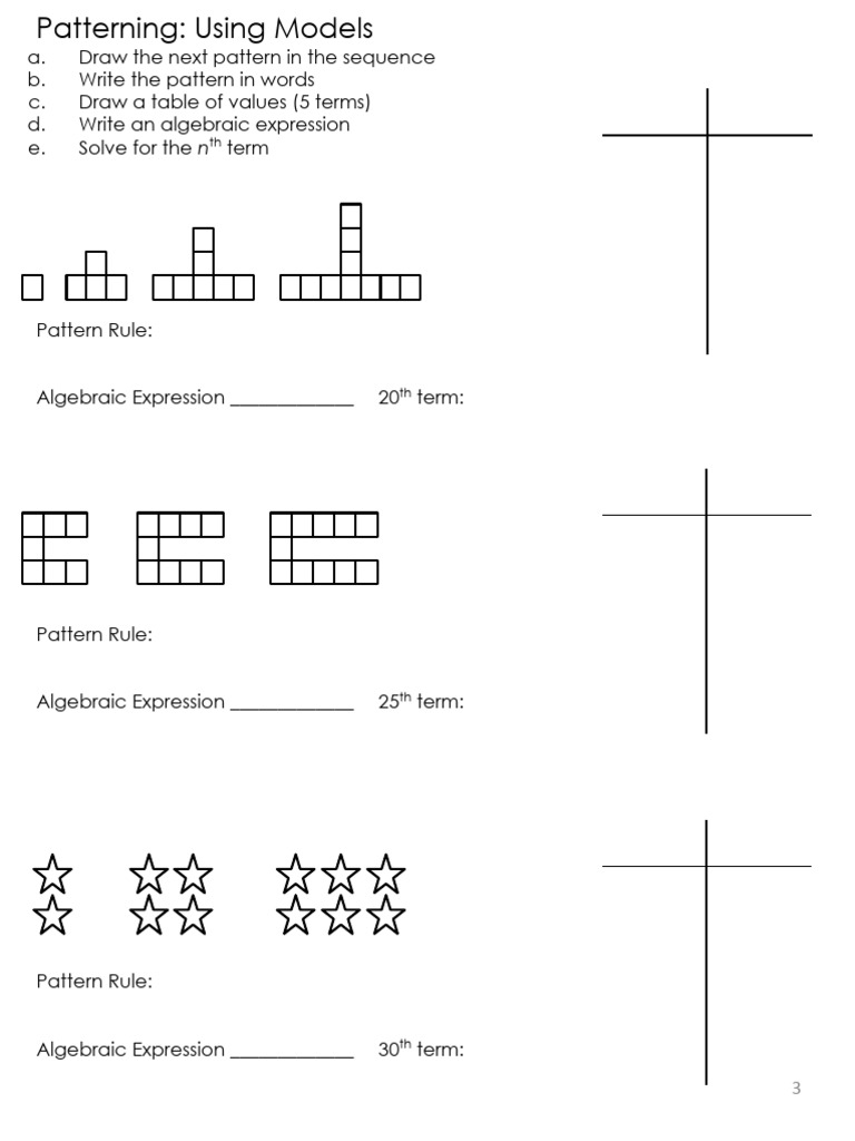 Algebra Pattern | PDF