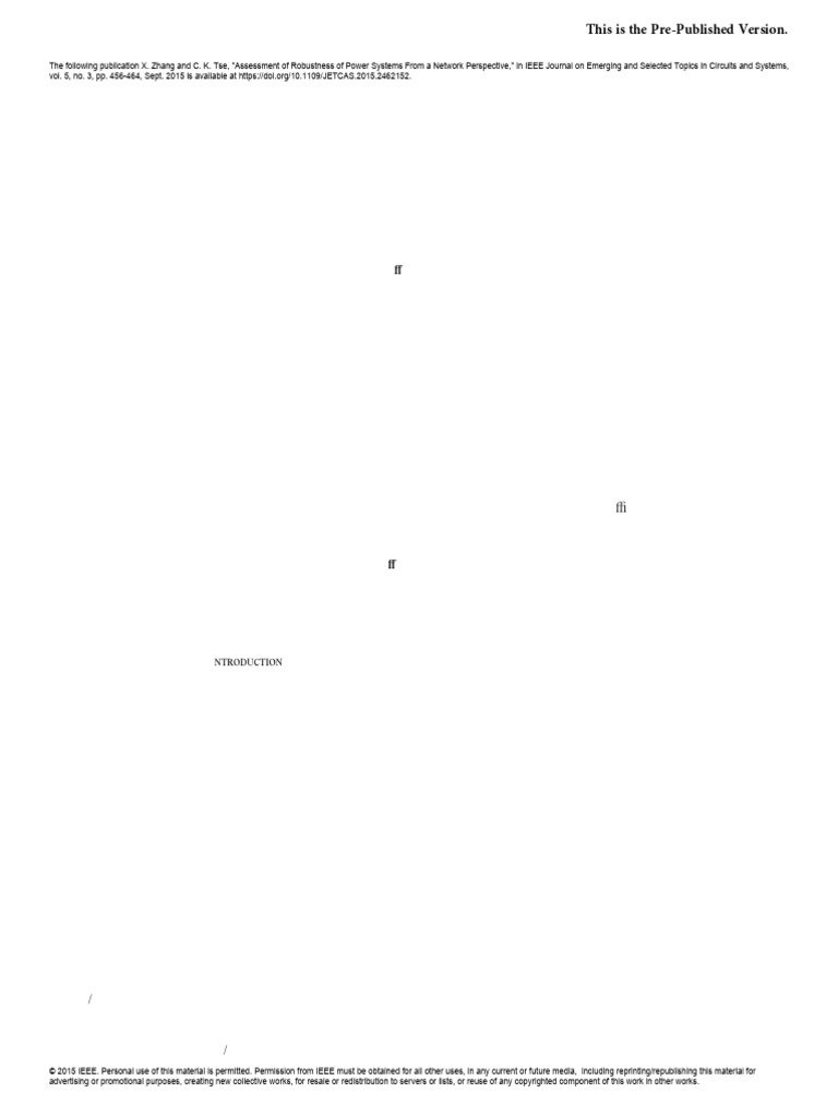 Assessment Robustness Power | PDF | Electrical Grid | Electric Power ...