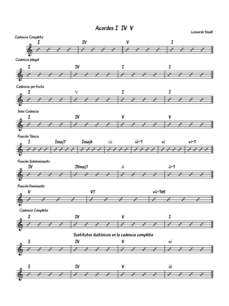 Progresiones 4 Compases | PDF