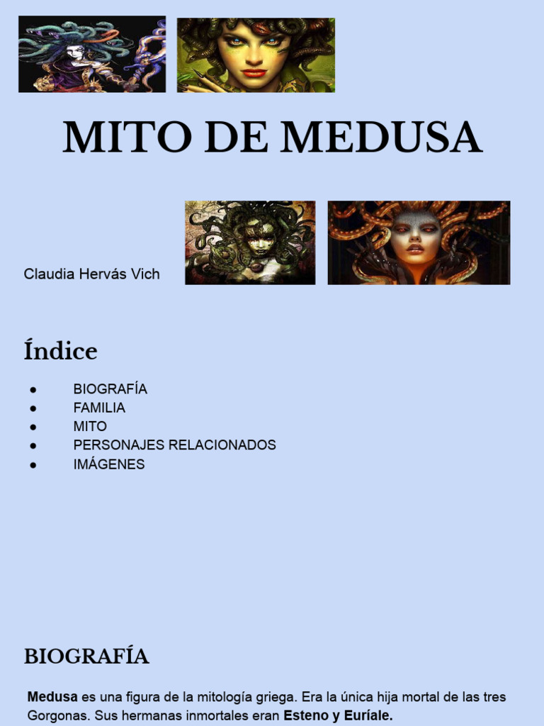 Mito de Medusa | PDF | Medusa