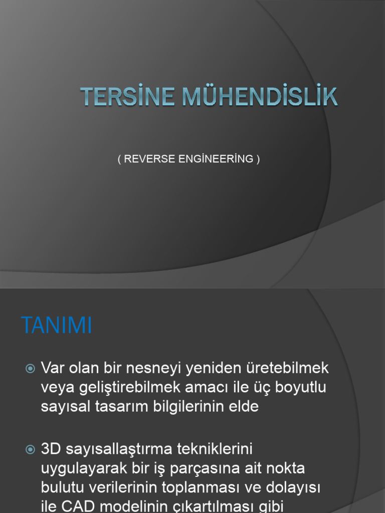 Tersine Muhendislik | PDF