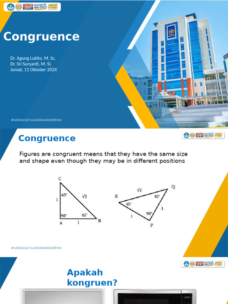 Perkuliahan Geo - Pertemuan Ke-6 | PDF | Triangle | Elementary Mathematics