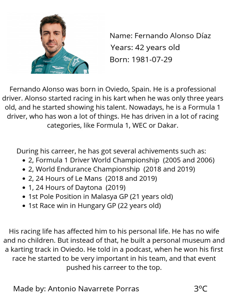 Fernando Alonso | PDF