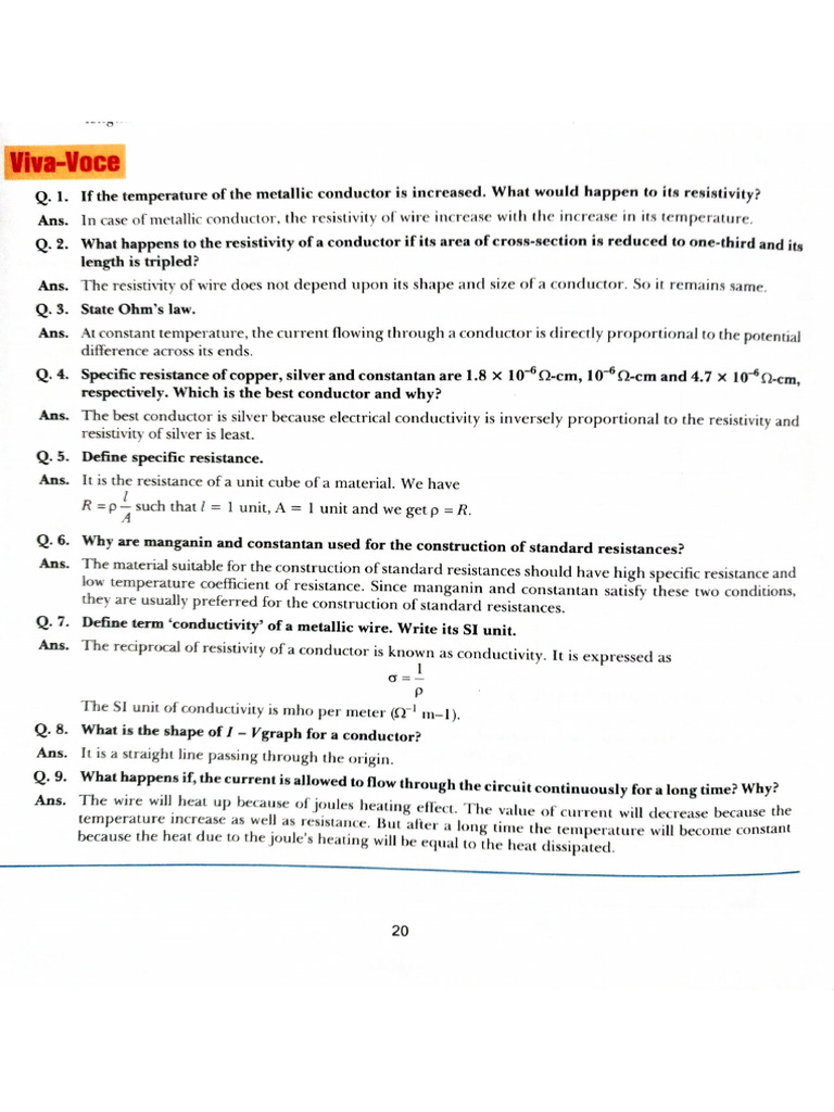 Viva Based Question Physics | PDF
