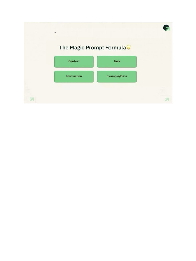 Magic Prompt Formula | PDF