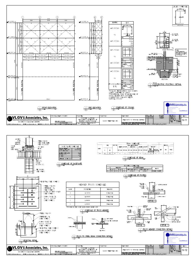 Anbonn Square Billboard Structural Details | PDF