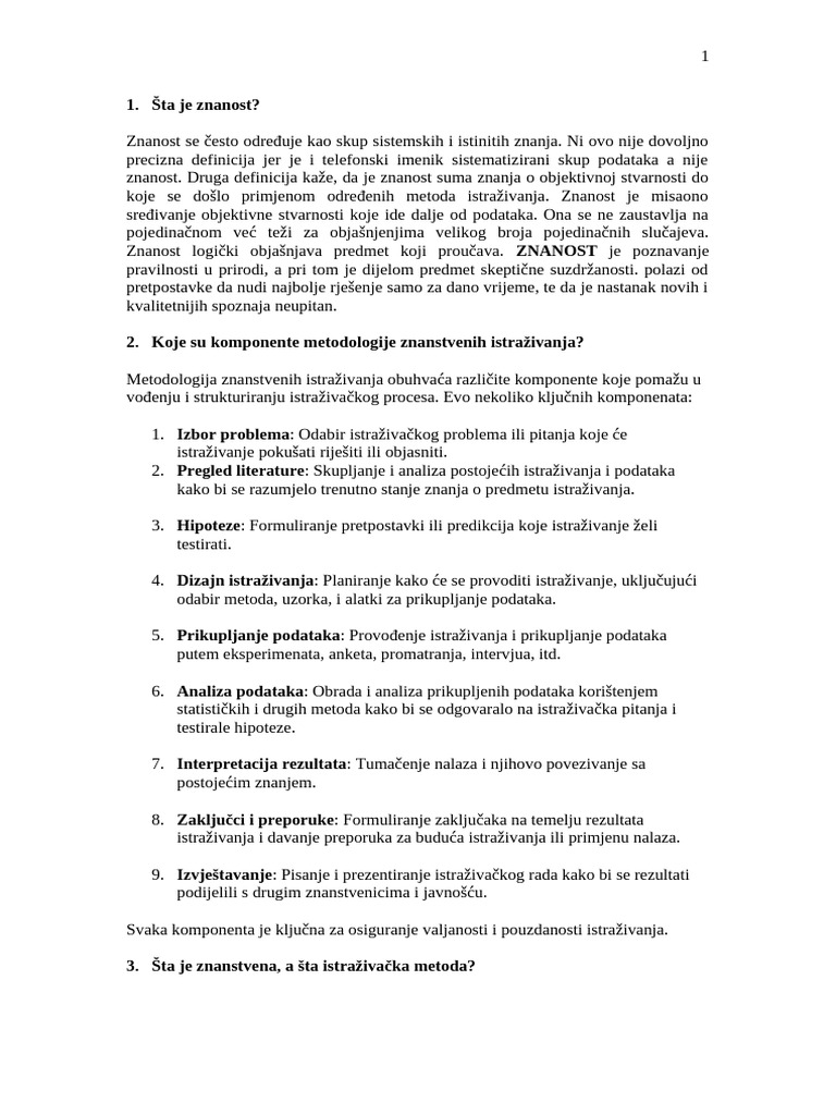 Metodologija SKRIPTA | PDF