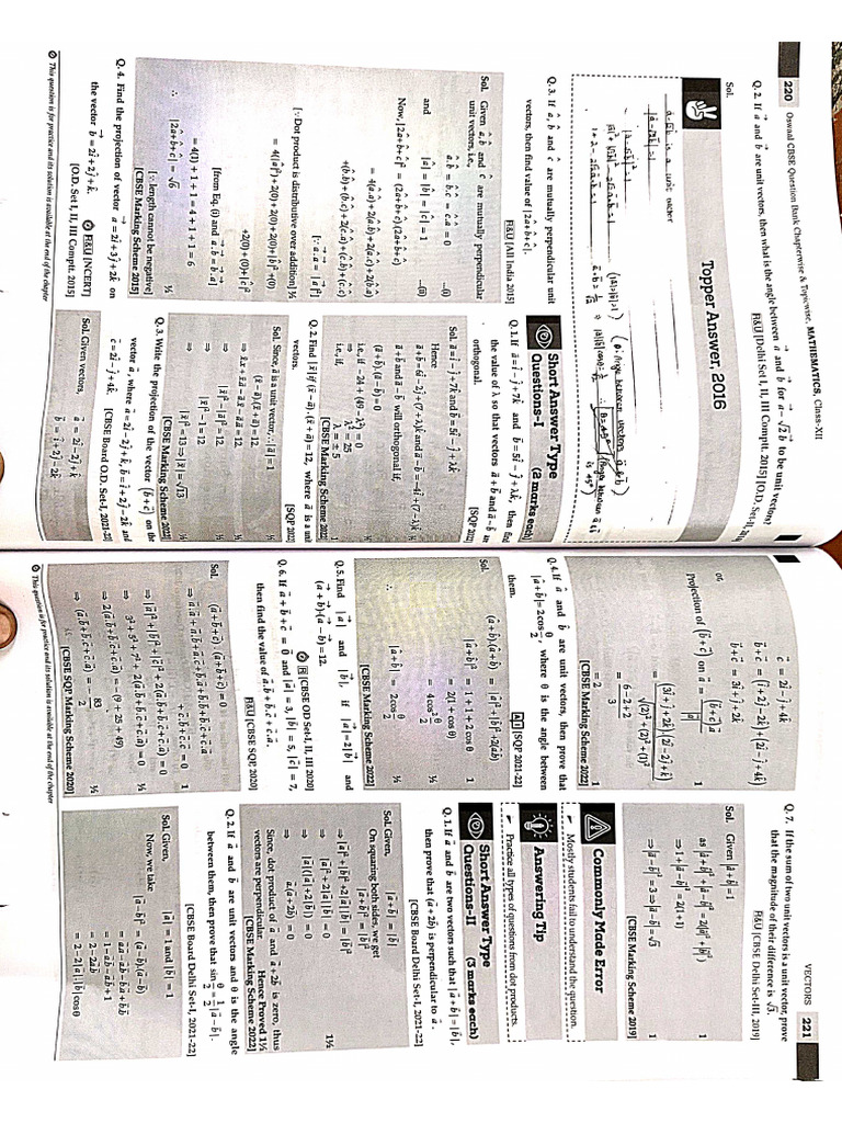 Vector Algebra | PDF