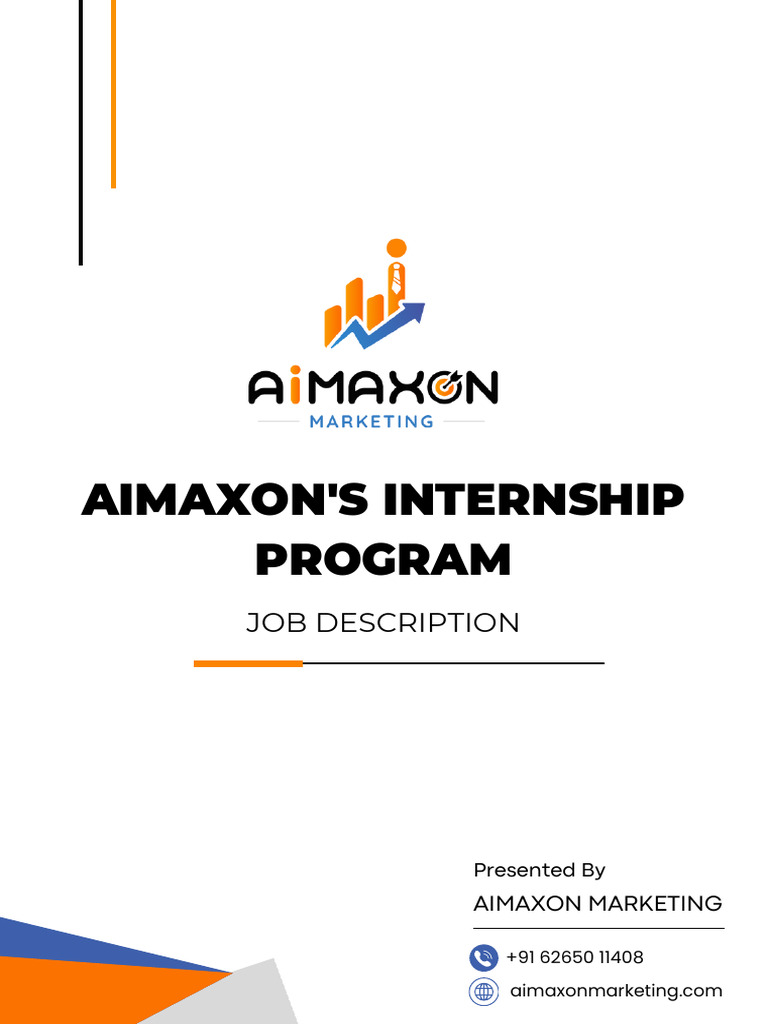 Aimaxon's Internship Program - JD | PDF | Marketing | Innovation