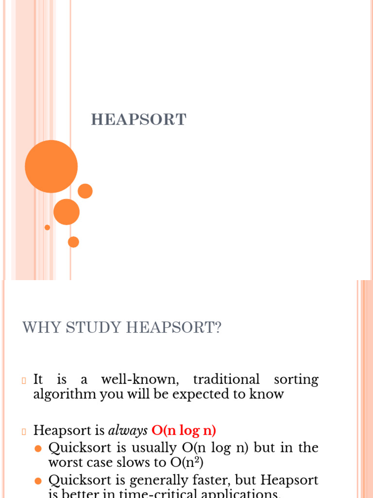 5._Heap_Sort.ppt | PDF | Algorithms And Data Structures | Algorithms