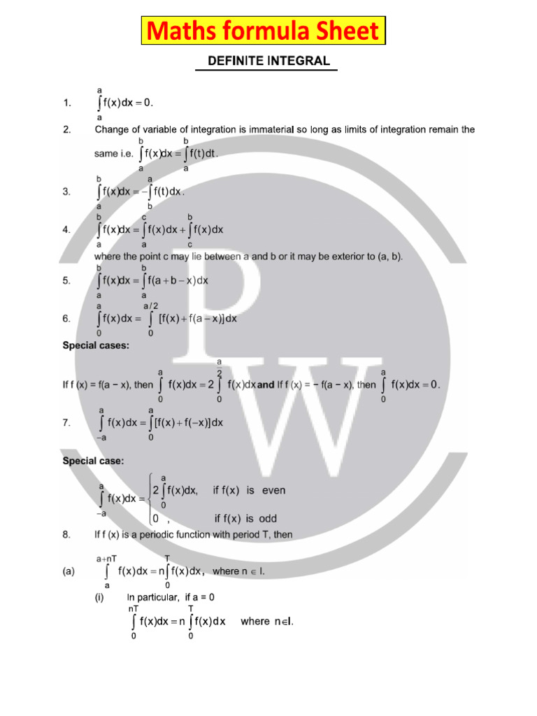 Definite Integral | PDF