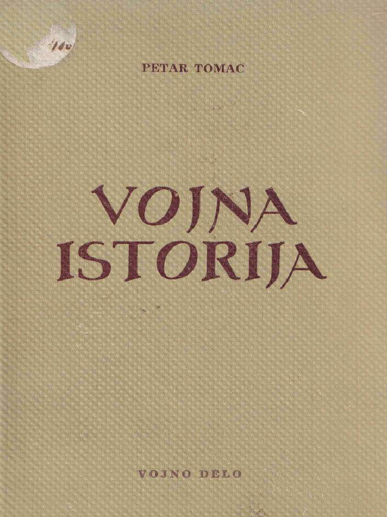 Vojna Istorija 1.deo | PDF