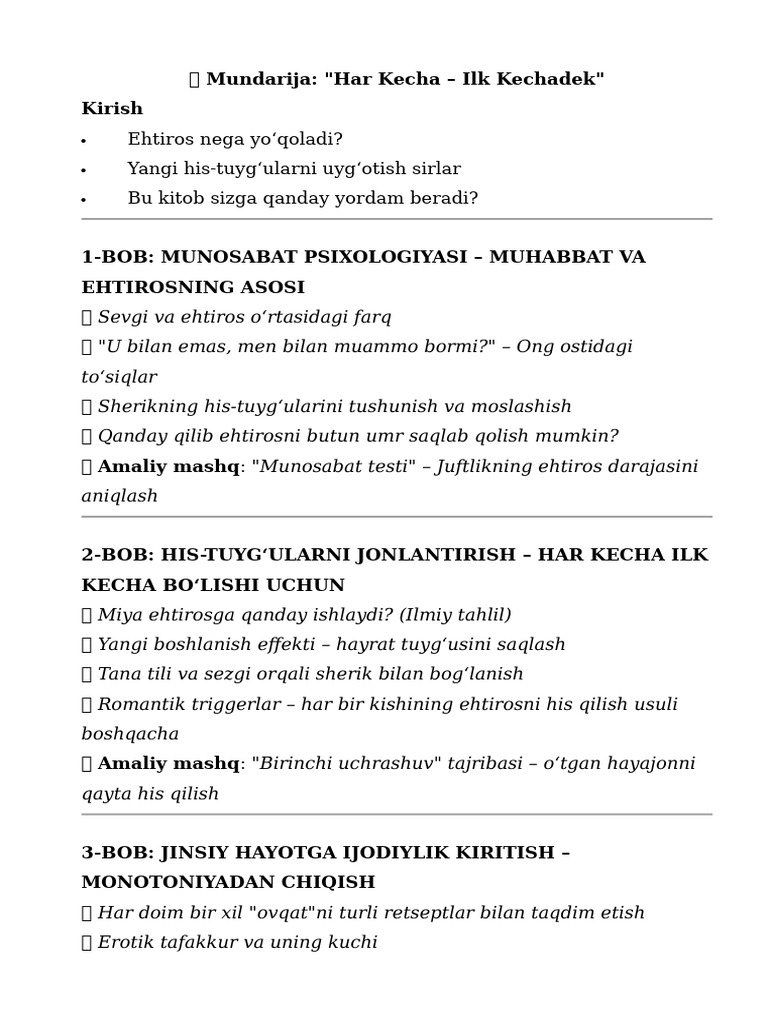 Har Kecha-Ilk Kechadagidek | PDF