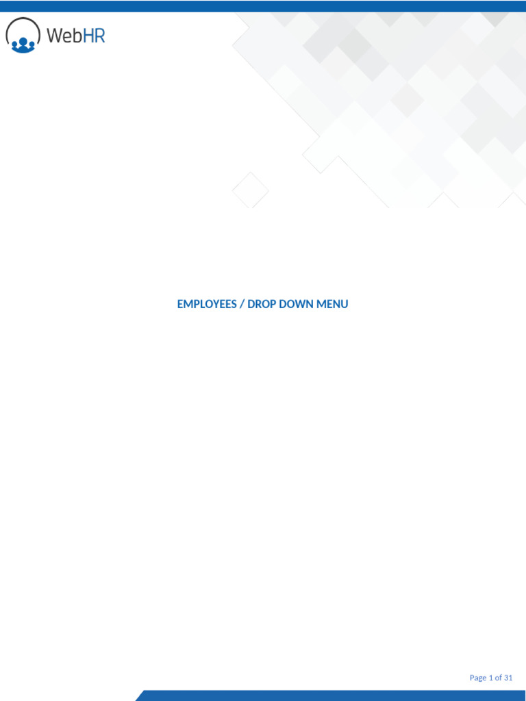 06 Employees Employees Drop Down Menu V1.2 (SW) ) 2 | PDF | Menu (Computing) | Icon (Computing)