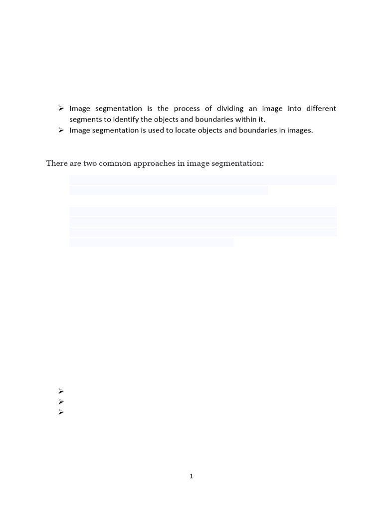 UNIT-4 image segmentation | PDF | Image Segmentation | Algorithms