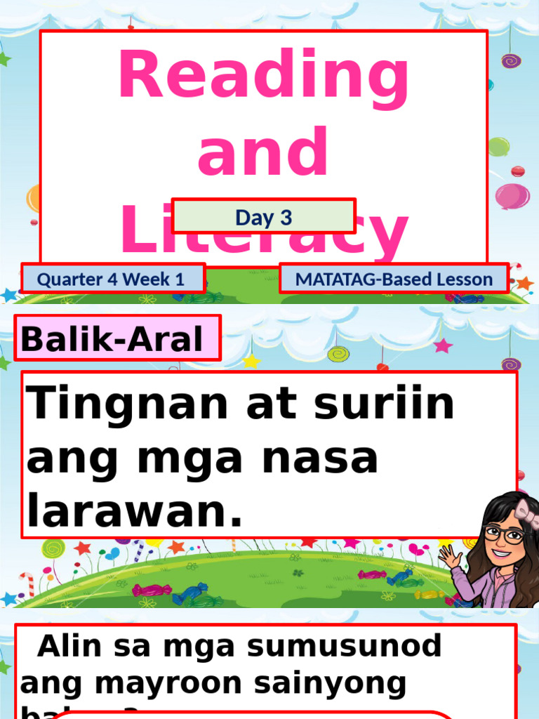 Reading and Literacy Q4 WEEK 1 Day 3 | PDF