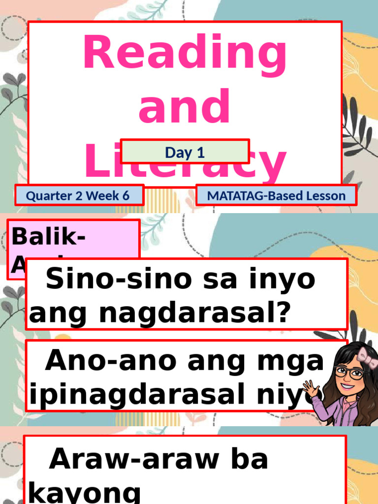 Reading and Literacy Q2 WEEK 6 Day 1 | PDF