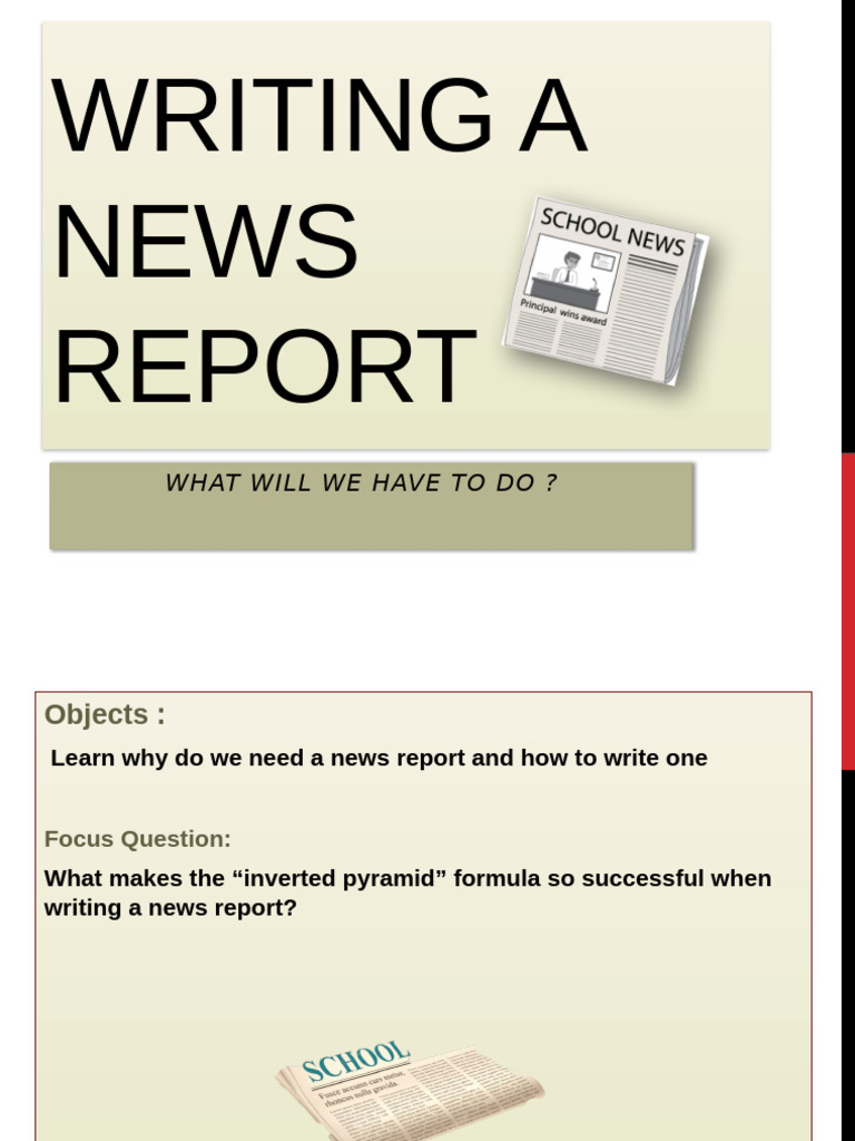 Writing A News Report | PDF