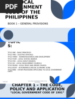 Local Government Code of 1991 | PDF | Politics | Law